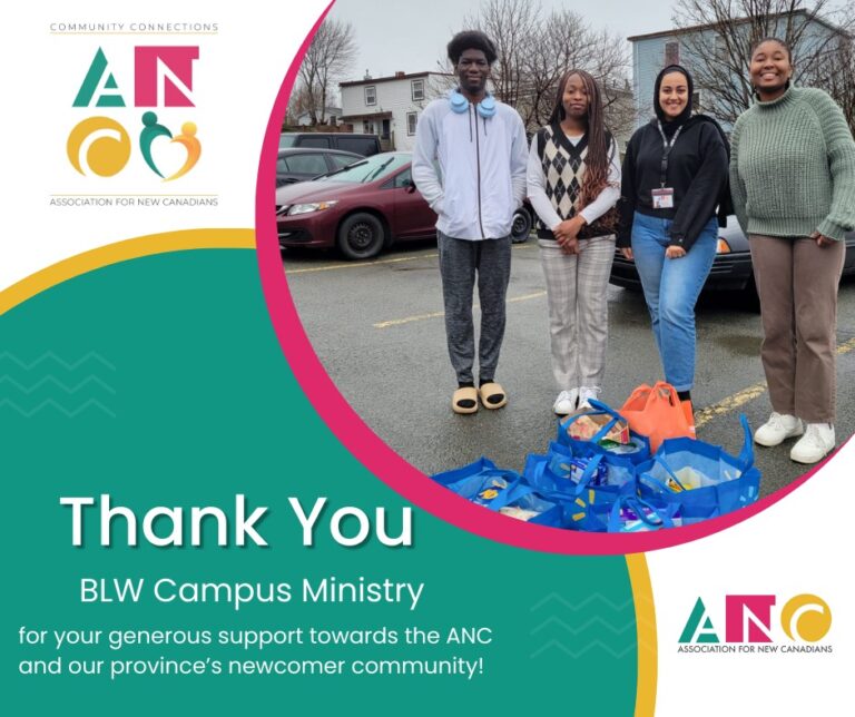 BLW Campus Ministry Easter Food Drive | Association for New Canadians